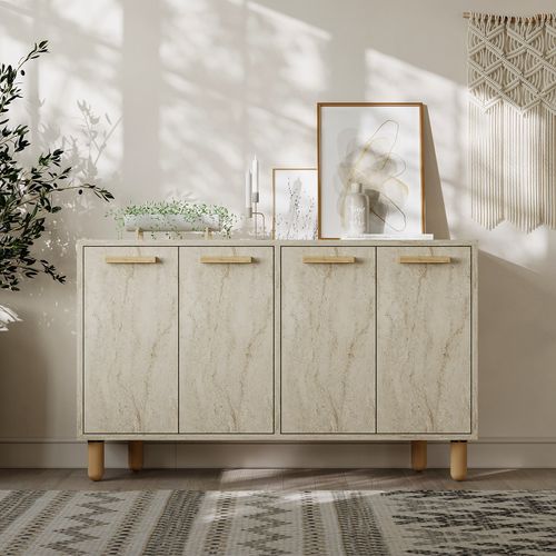 Venedik - Traverten Travertine Console
