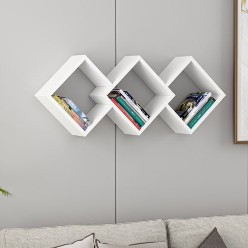 Galaxy - White White Wall Shelf