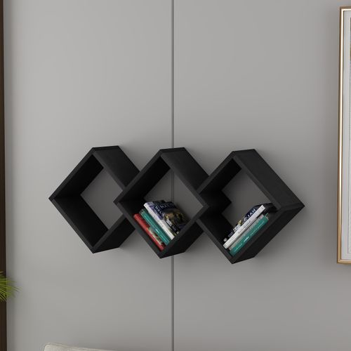 Glaxy - Black Black Wall Shelf