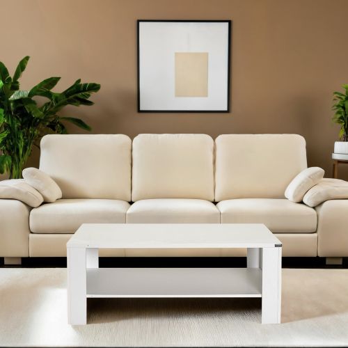 Shp-695-Dd-1 Diamond White Coffee Table