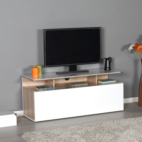 Tvc-529-Sp-1 Oak White TV Stand