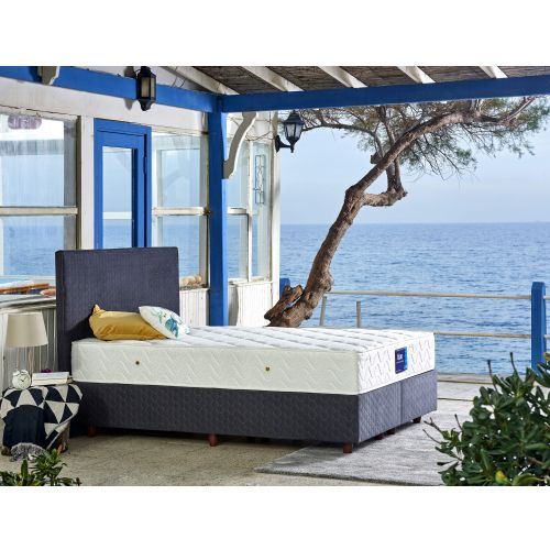 Blue 90x190 cm Single Size Luxury Firm Mattress White Mattress