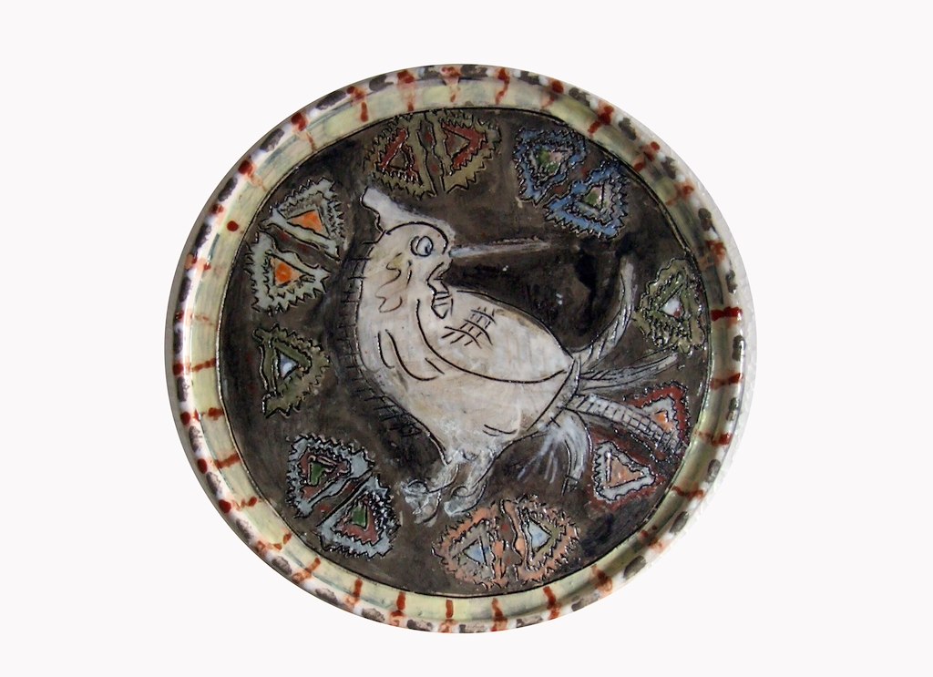 Plate „SIMURGH“ – bird over birds