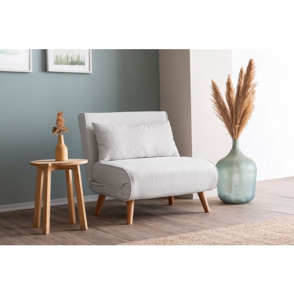 ATELIER DEL SOFA Fotelja na razvlačenje Folde Single, bela