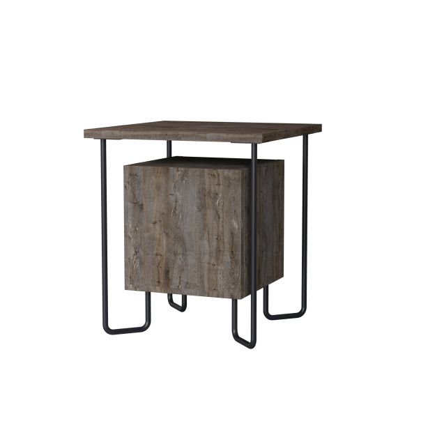 HANAH HOME Noćni ormarić Acres Nightstand, tamno braon