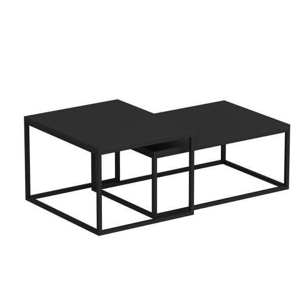 HANAH HOME Set klub stolova Leka, crna