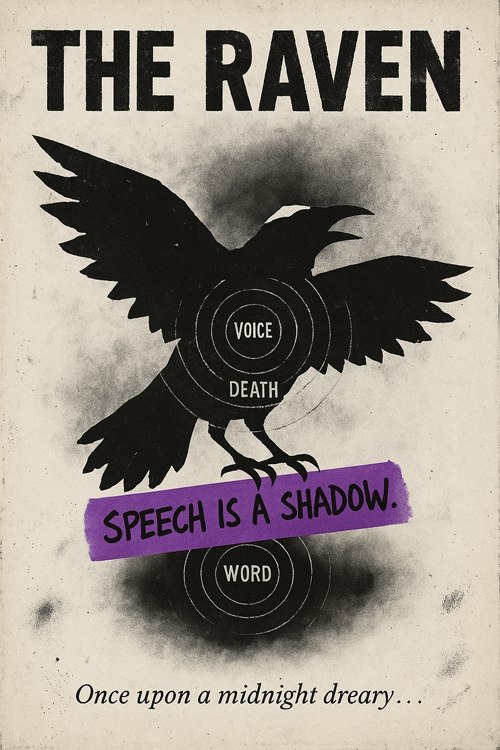Edgar Allan Poe - The Raven - Speech is a shadow #Serija: Symbolic Cycle of Death and Word