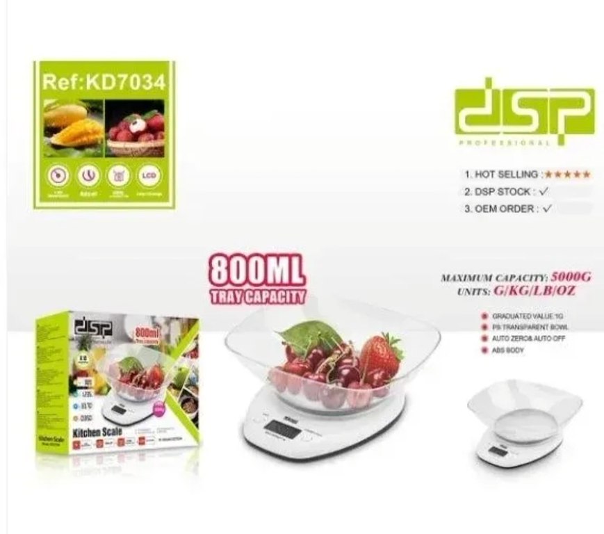 ⚖️ Digitalna kuhinjska vaga do 5kg sa posudom 800ml – ZU549