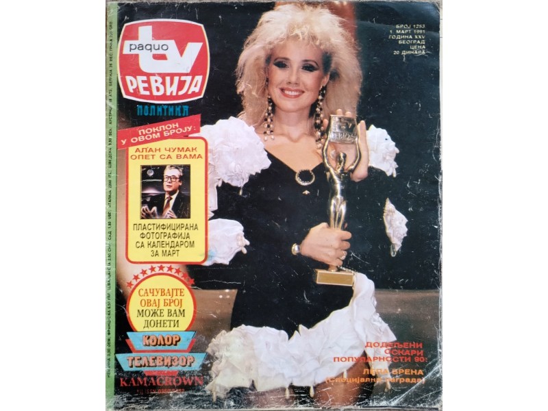 TV REVIJA br. 1253 - Oskar popularnosti `90