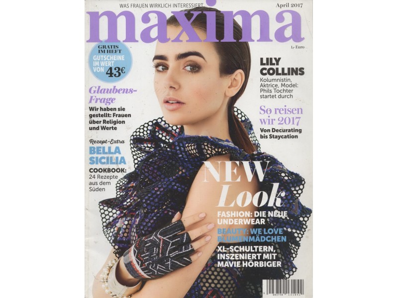 Maxima Austrija April 2017 Lily Collins
