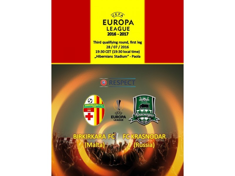 2016, BIRKIRKARA - KRASNODAR! Liga Evrope.