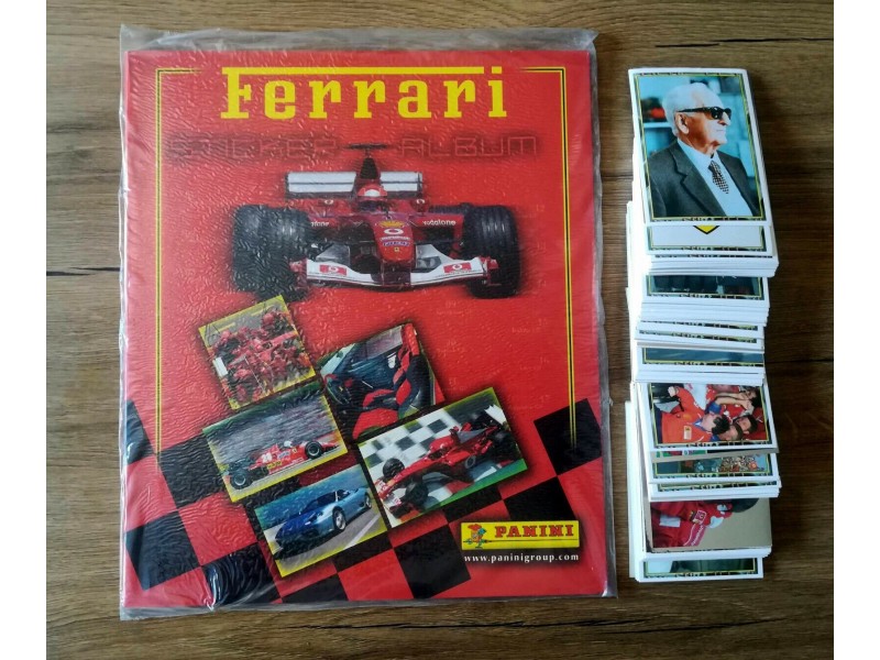 Ferrari Panini album i set sličica + kesica