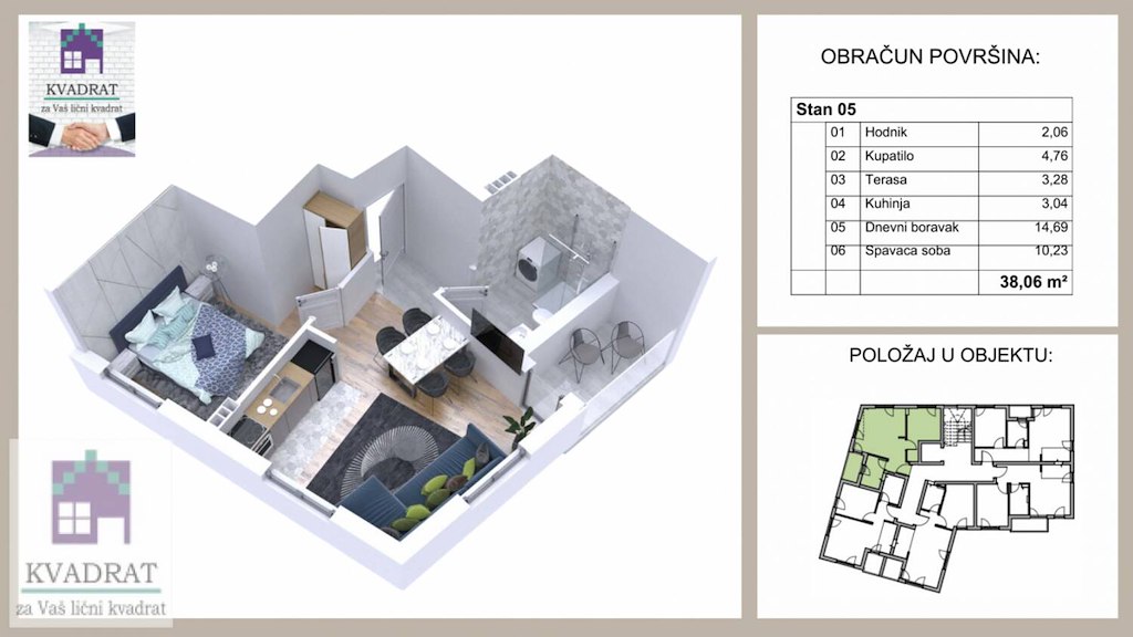 Jednosobni stanovi na Zlatiboru 38m2 - 58.900€ + PDV