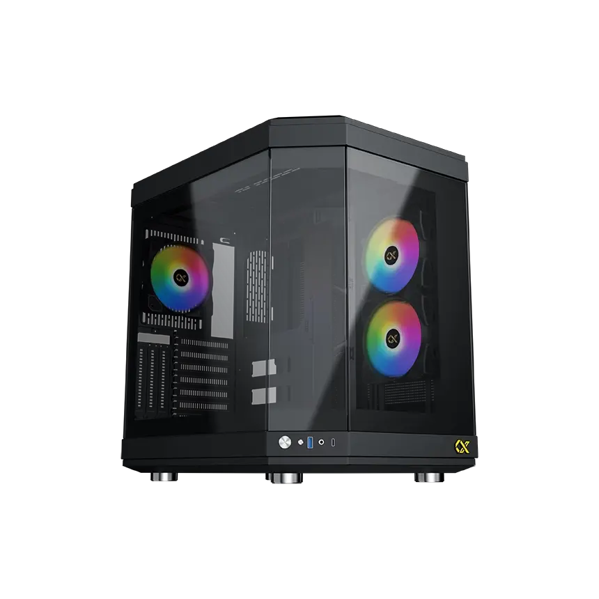 Xigmatek CUBI(BK, EATX, U3x1+Type C, 3PCS TG, 6PCS Z20A & Galaxy II Fan Control Kit)