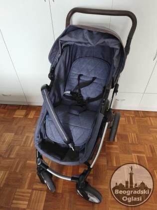 Dečija kolica-Kolica za Bebe 2u1 Fama Chipolino Graphite - Odlično Očuvana!