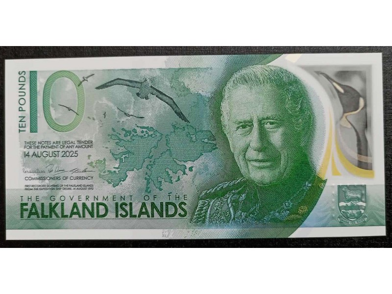 FOKLANDSKA OSTRVA-MALVINAS 10 FUNTI NOVO NOVO