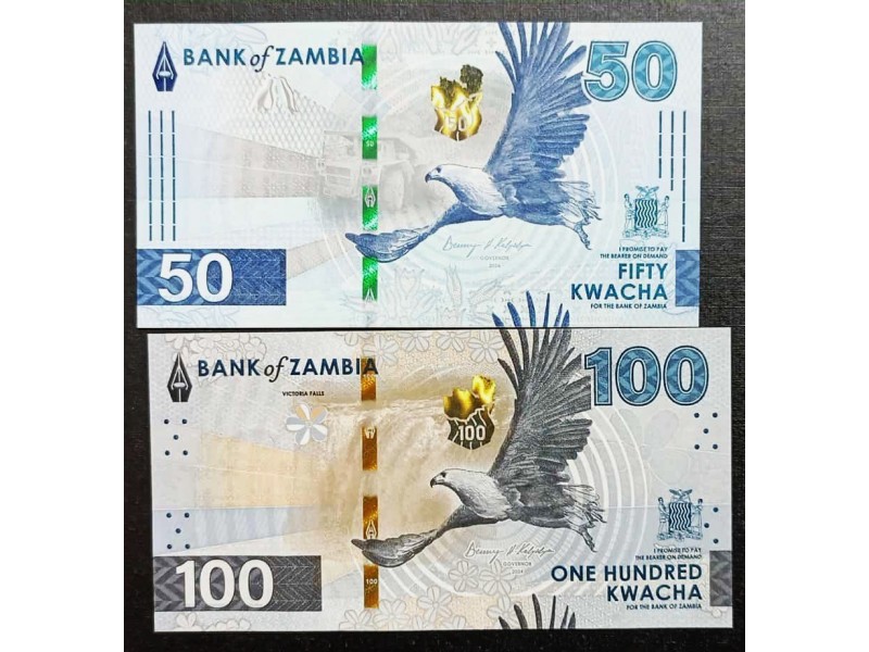***ZAMBIA 50 I 100 KWACA NOVO NOVO NOVO