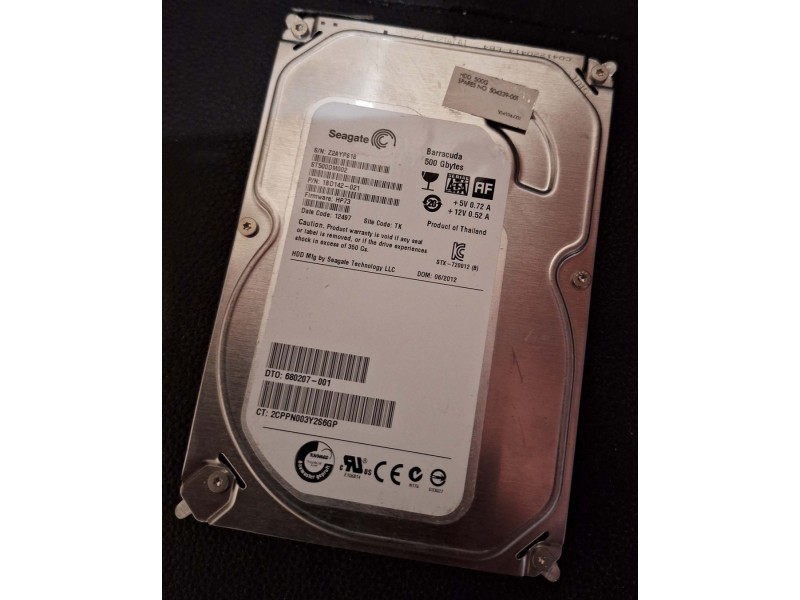 Seagate Barracuda 500GB hard disk hdd