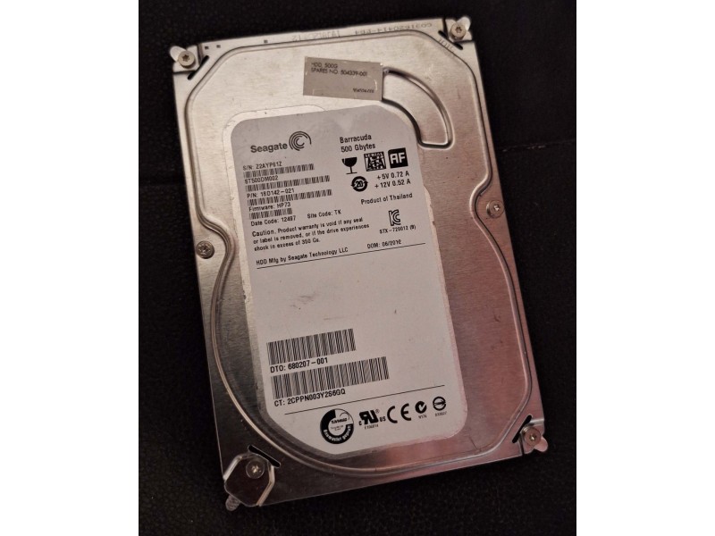Seagate Barracuda 500GB hard disk hdd 100-17