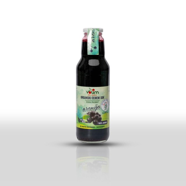 Volim - organski ceđeni sok aronija 750 ml