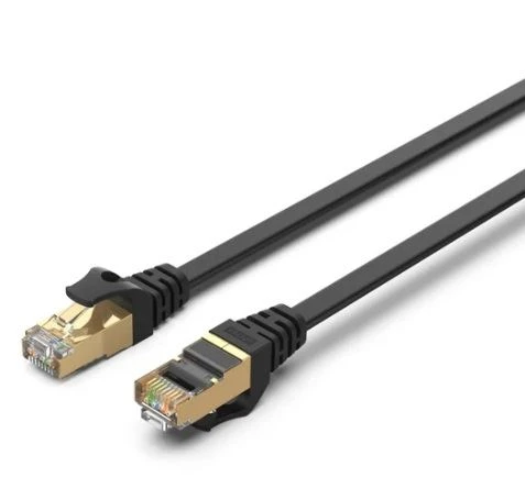 Innoptical Flat Network Cat 7 32 AWG SSTP Black 0.25m