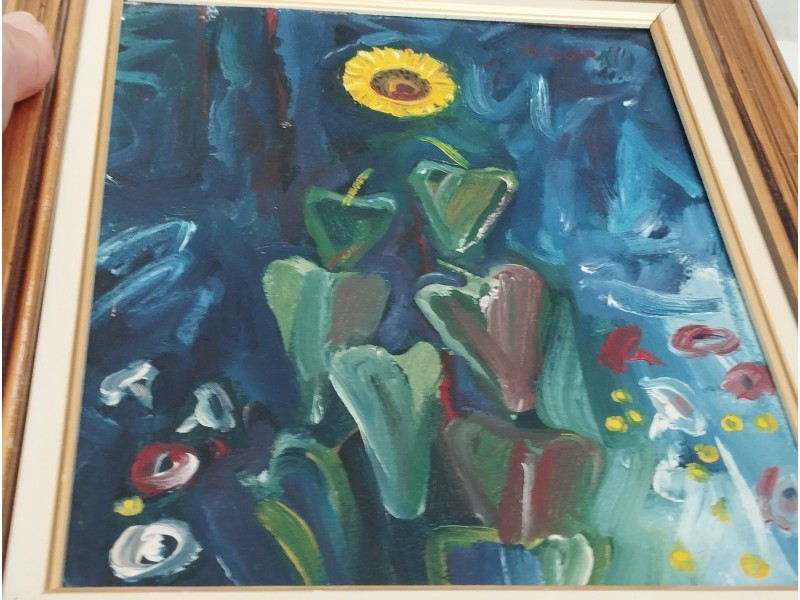 Ulje na platnu akademski slikar 33cmx28cm