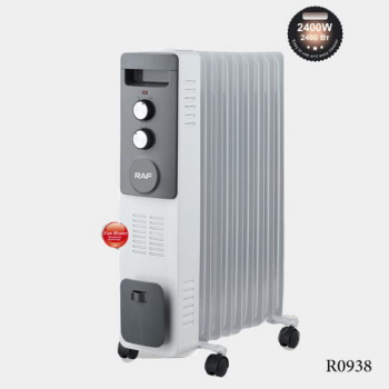 Raf uljni radijator sa ventilatorom 9 rebara 2400W belo sivi R.0938
Slični artikli