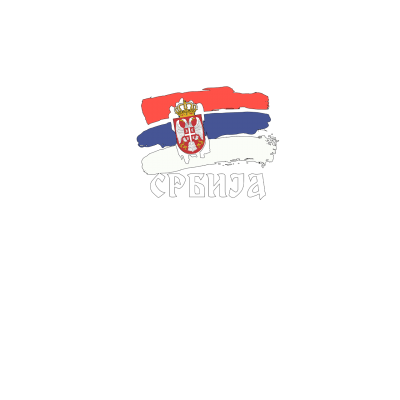 Zastava Srbije nacrtana
