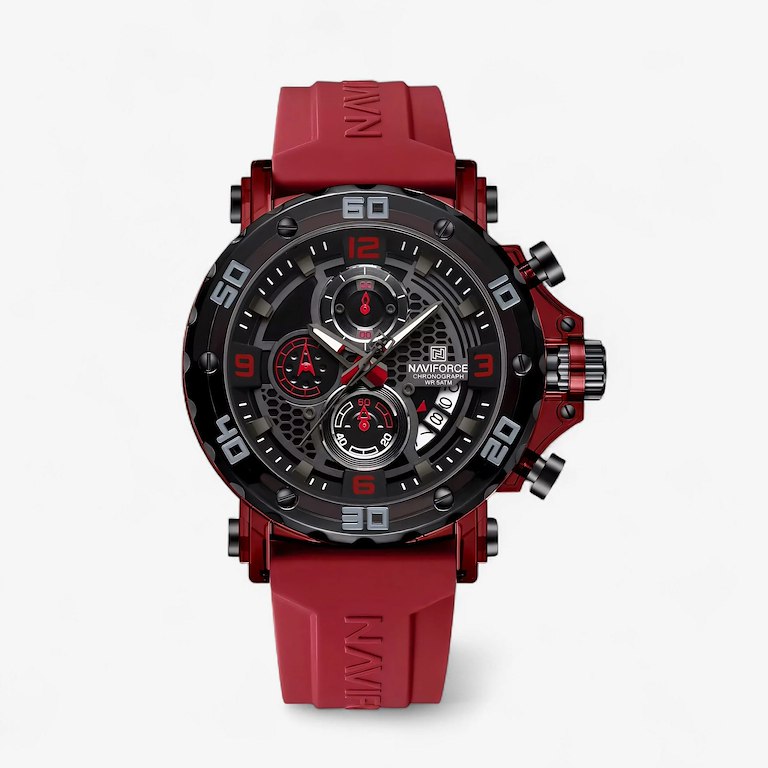 Muški sat NaviForce NF7123 Runner - Red
