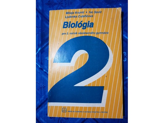 Biologija 2 Krunić Zavod za gimnazije na slovačkom