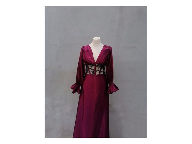 HALJINA SATEN bordo vel. XS-S
