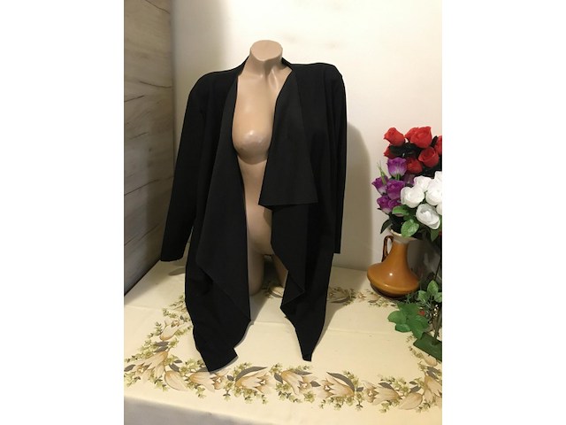 Shein crni sako kardigan XL