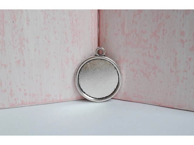 Osnova za minđuše ili medaljon, 22x19 mm
