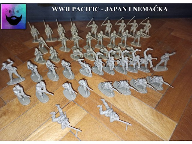 Stari plasticni vojnici WW2 Pacific - Japan i Nemacka
