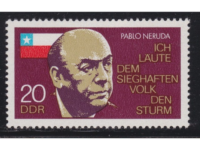 Nemačka DDR 1974 Pablo Neruda čisto