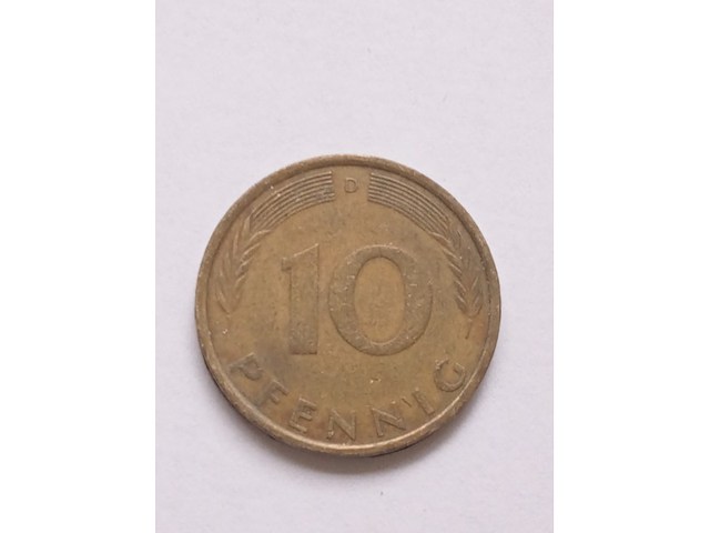 10 Pfennig 1972.g - D - Nemačka -