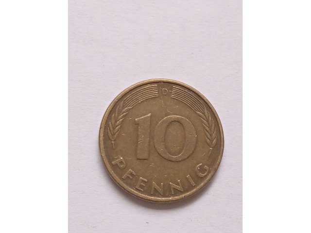 10 Pfennig 1986.g - D - Nemačka -