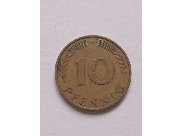 10 Pfennig 1950.g - D - Nemačka -