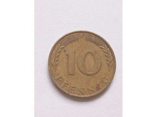 10 Pfennig 1970.g - D - Nemačka -