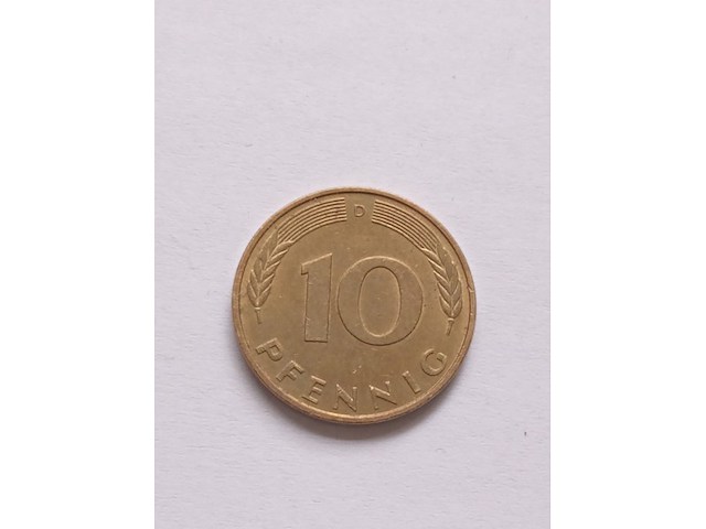 10 Pfennig 1991.g - D - Nemačka -