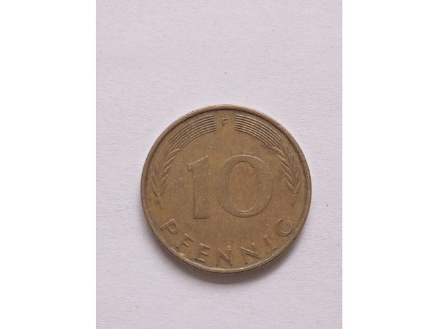 10 Pfennig 1973.g - F - Nemačka -