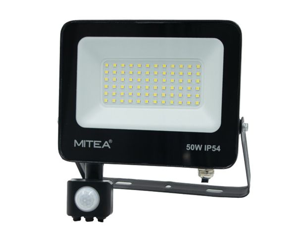 M490050-RLS-C5 6500K SMD ECO LED reflektor sa senzorom 50W CRNI IP54 Mitea Lighting (25 mes.)