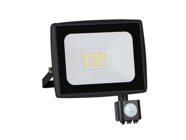M490030-RLS-C3 6500K SMD ECO LED reflektor sa senzorom crni 30W IP65 Mitea Lighting
