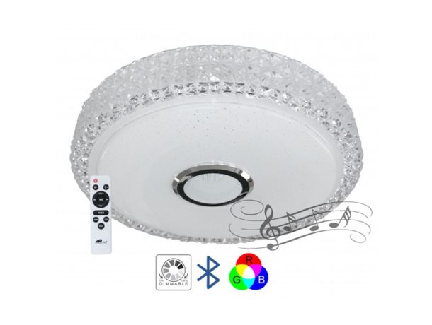 M205440-BT/WRGB 2x18W fi350mm LED SMD plafonjera sa zvučnikom 5W, bluetooth, Android/iOS APP iLink (muzička plafonjera) smart Mitea Lighting (25 mes.)