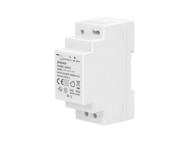 OR-PSU-1647 napajanje za DIN šinu 24V DC 1A 24W 2P ORNO