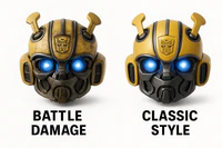 Bumblebee Transformers Kaciga - Klasicni i Battle Damage Stil sa LED Svetlima