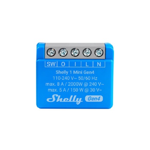SHELLY 1 MINI GEN4 - MINI WiFi MODUL 8A BEZ PREGLEDA POTROSNJE