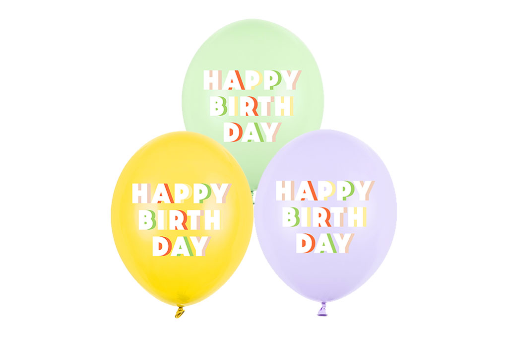 Happy Birthday 28cm – 1 kom – izaberite boju
