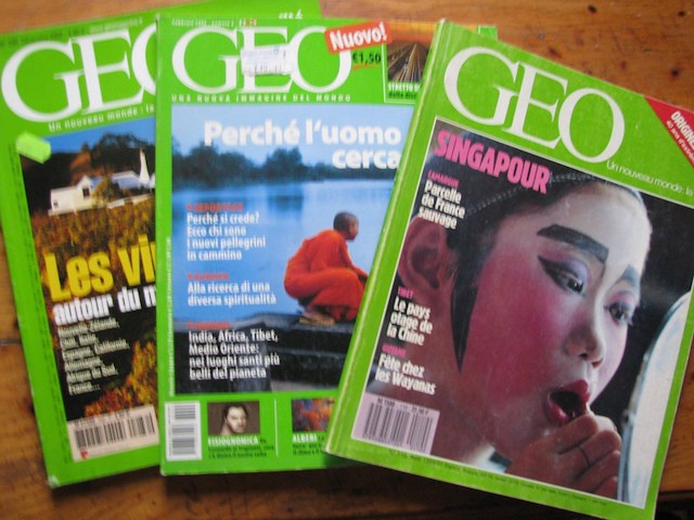 GEO 2/2006 4/1988 1/2002 ČASOPISI