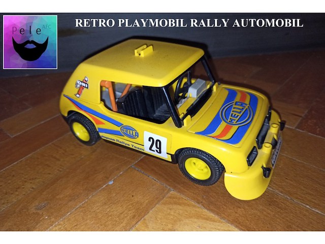 Retro Playmobil Renault 5 Rally 1976.